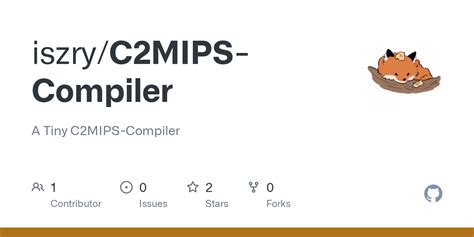 Github Iszryc2mips Compiler A Tiny C2mips Compiler