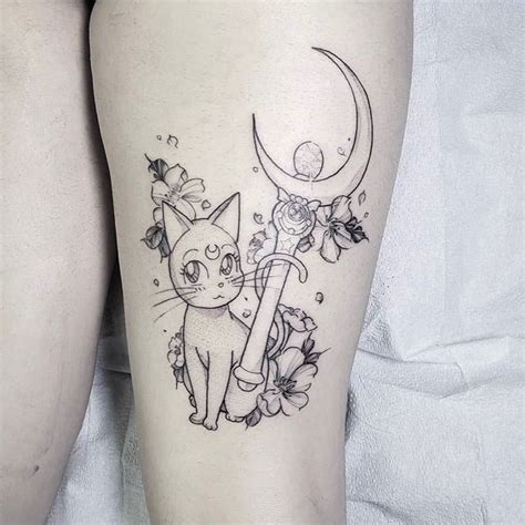 Sailor Moon Luna Tattoos