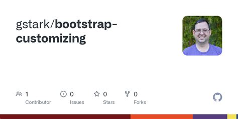 Github Gstarkbootstrap Customizing