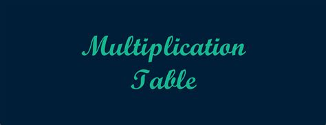 Multiplication Table C Cyber Assassins