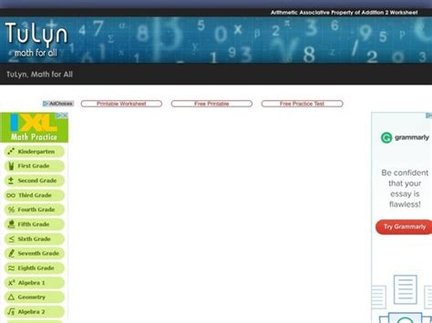 Arithmetic Associative Property Of Addition 2 Worksheet For 1st 3rd