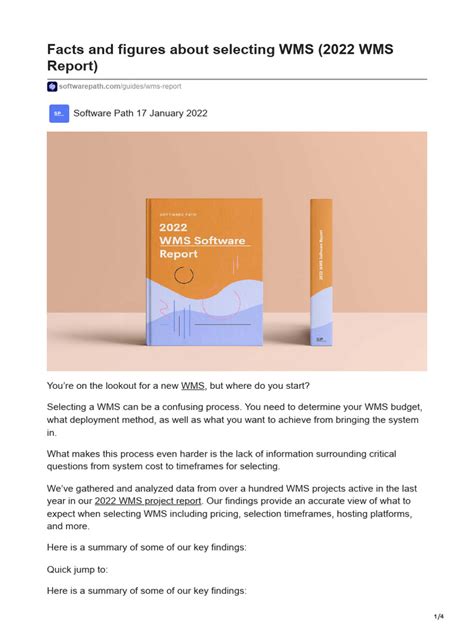 Wms Facts And Figures About Selecting Wms 2022 Wms Report Pdf Computing Information Technology