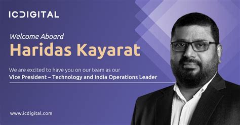 Pranav Kumar On Linkedin Welcome Aboard Haridas Kayarat Cant Wait To See What We Can Achieve