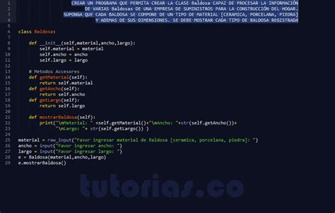 POO Python Clase Baldosa Tutorias Co