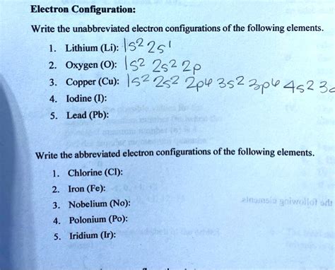 Lithium Electron Configuration