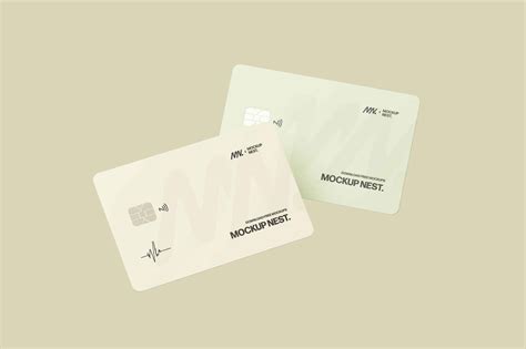 Floating Credit Card Mockup