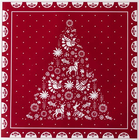 Individuales Papel Picado Navidad Rojos Mk GrÁfico