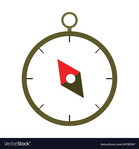Isolated Compass Soldier Icon Royalty Free Vector Image
