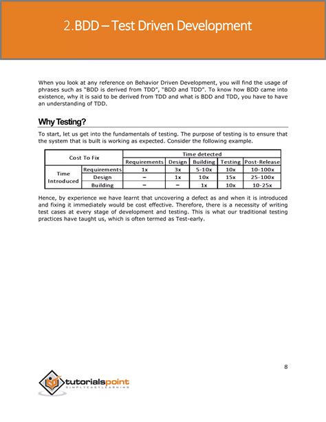 Behavior Driven Developmenttutorial Pdf