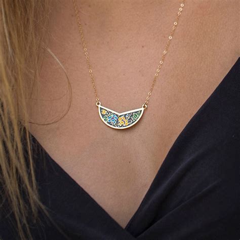 Yellow Bib Necklace Etsy