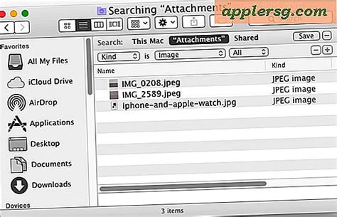 Sådan Får Du Adgang Til Vedhæftede Filer I Meddelelser App Fra Mac Os X