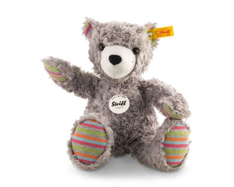 Мягкая игрушка Steiff Lucky Teddy Bear (Штайф Мишка Тедди Лаки серый 27 см)