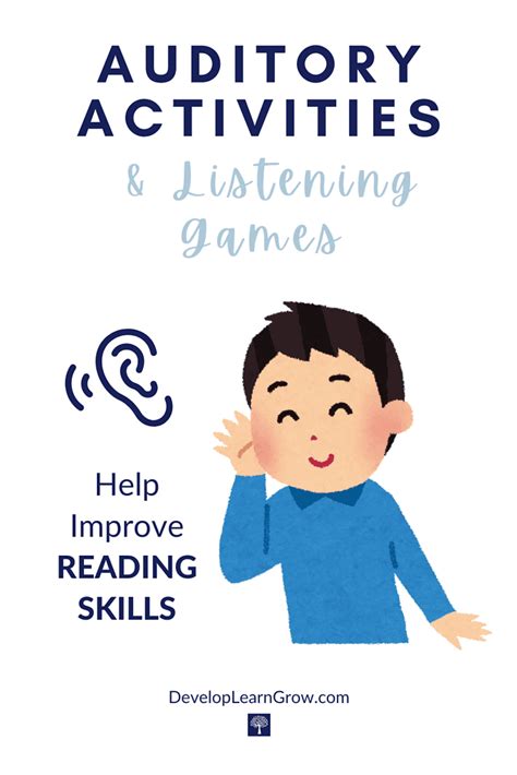 Simple Auditory Activities To Improve Learning And Reading Develop Learn Grow
