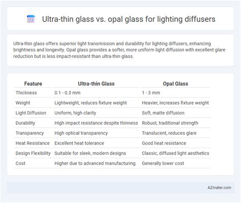 Ultra Thin Glass Vs Opal Glass For Lighting Diffusers What Is The