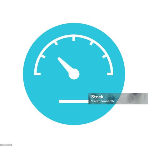 마일 거리 측정 아이콘 기호입니다 플랫 디자인 흰색 바탕에 파란색 아이콘입니다 파란색 아이콘 세트에서 가득 찬에 대한 스톡 벡터 아트 및 기타 이미지 Istock