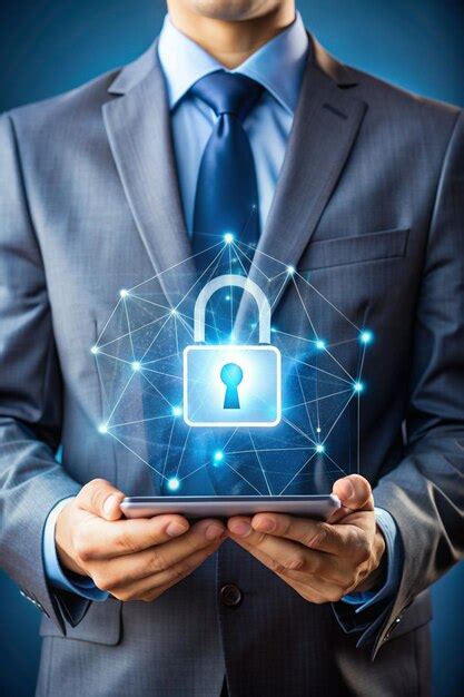 Gdpr General Data Protection Regulation Eu Cyber Security Network Business Man Protecting Data