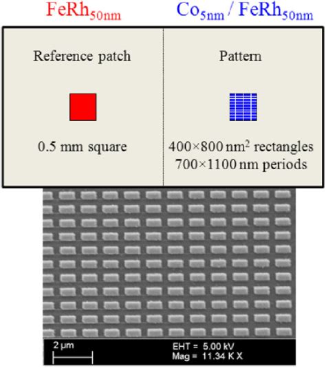 top sketch of the sample lithographic preparation showing the ferh