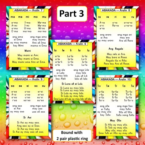Cod Reading Chart Abakada Educational Chart Laminated Unang Hakbang Sa