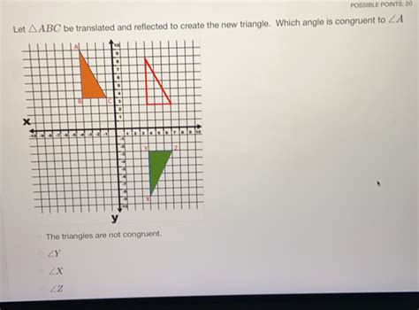 solved possible points 20 let abc be translated and reflected to