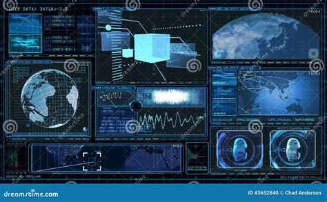 Technology Interface Computer Data Screen Gui Stock Footage Video Of Digitally Calculations