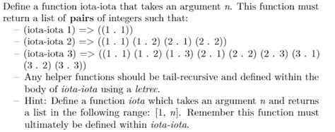 Solved Please Define Function In Scheme Programming Language