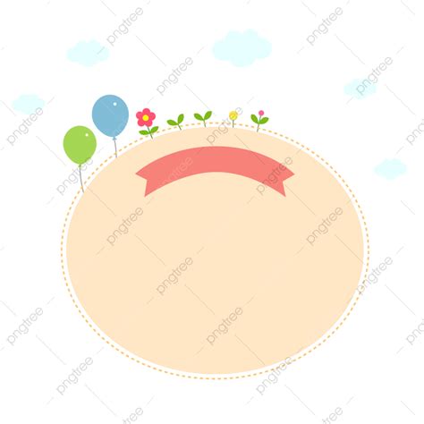 Simple Living Room Vector Hd Png Images Cute Lively Simple Border