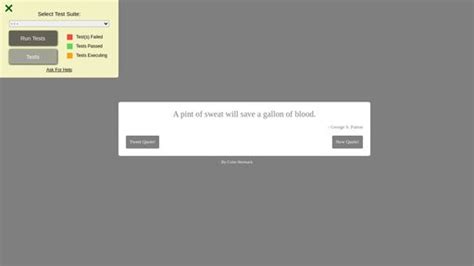 Random Quote Generator Not Rendering In Codepen Javascript The