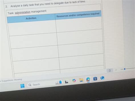 2 Analyse A Daily Task That You Need To Studyx