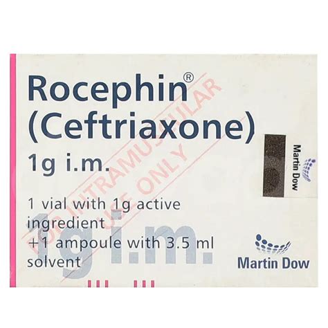 Rocephin 1gm Inj — Dawaai Uses Side Effect Price In Pakistan