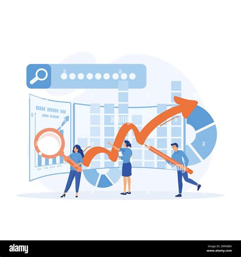 Data Analysis Concept People Analyzing Growth Charts Business Data
