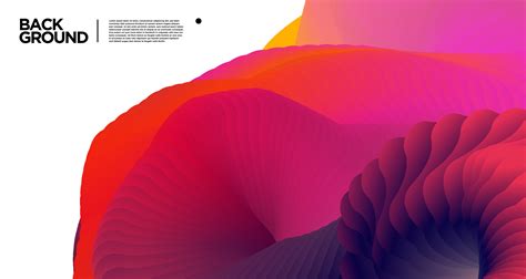 Vector Colorful Gradient Abstract Fluid Background For Banner Template