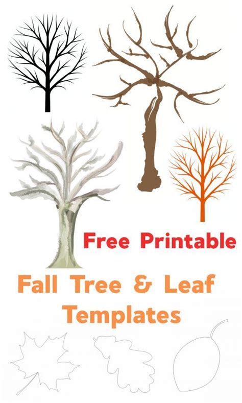 Tree With Leaves Template Printable