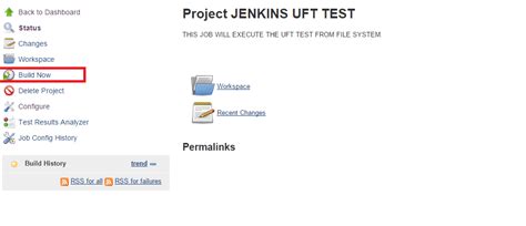 executing automated uft alm tests from jenkins automation insights