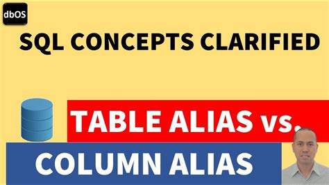 Table Alias Vs Column Alias Youtube