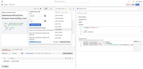time range and zone replace variables and js updates in business text 3 1 0 volkov labs