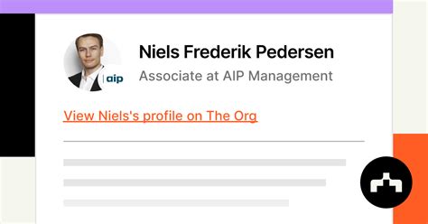 Niels Frederik Pedersen Associate At Aip Management The Org