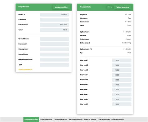 Projectmanagement Administratie In Excel