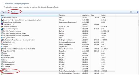 Solved Re Unable To Uninstall FortiClient App Windows 7 Fortinet Community