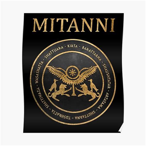 Mitanni Bronze Age Civilization Mitanni Kings Poster For Sale By Warlordapparel Redbubble