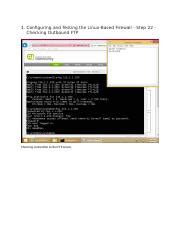 Configuring And Testing Linux Based Firewall Outbound FTP Course Hero
