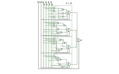 Circuitverse Lab3 Comparator Circuit With 2 Layer Multiplexer 4 1