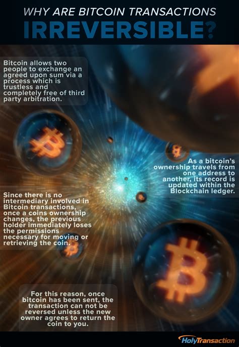 why are bitcoin transactions irreversible holytransaction