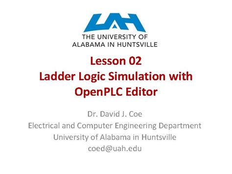 Lesson 02 Ladder Logic Simulation With Open Plc