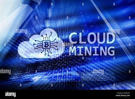 Cloud Computing Data Or Cryptocurrency Bitcoin Ethereum Mining In Data Center Server Room