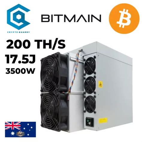Bitmain Antminer S21 200t 3500w Bitcoin Asic Miner Au Stock Ready To Ship 6 599 00