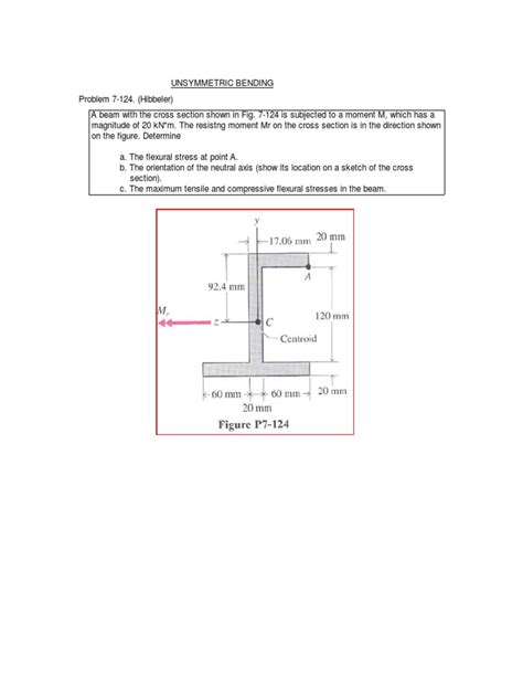Unsymmetric Bending Pdf Bending Geometry