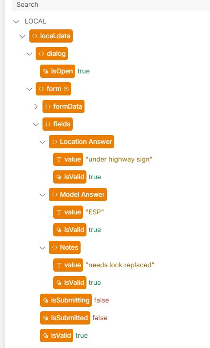 Dialog Form Data Not Including All Input Fields In Local Data Ask Us