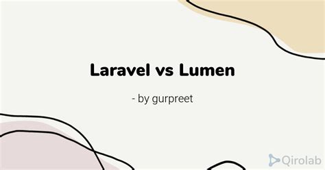 Laravel Vs Lumen Qirolab
