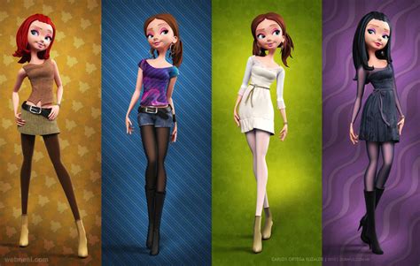 50 Beautiful 3d Girls And Cg Girl Models From Top 3d Designers