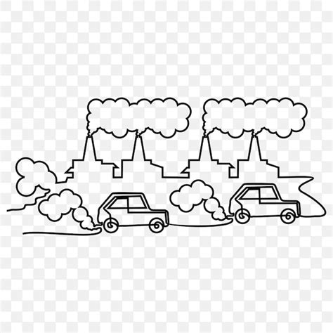 Premium Vector Stop Air Pollution One Line Drawing Vector